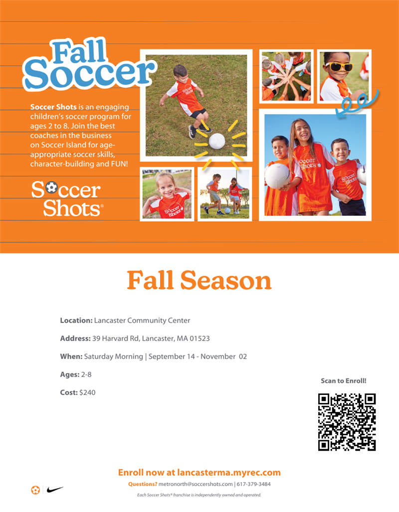Lancaster MA Recreation: Soccer Shots
